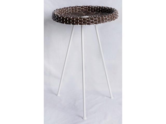 Click here for Resin Wicker End Table Black and White prices