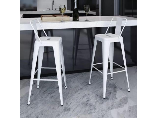 Click here for vidaXL Bar Stools 2 pcs White Steel prices
