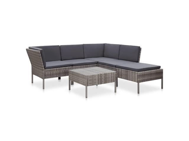 Click here for vidaXL 6 Piece Garden Lounge Set with Cushions Pol... prices