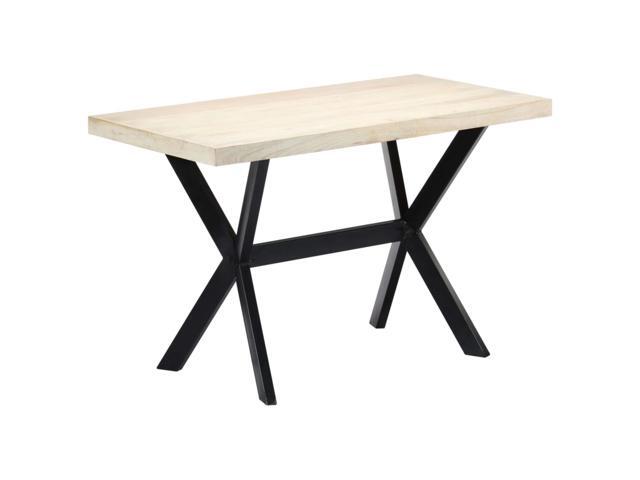 Click here for vidaXL Dining Table White 47.2x23.6x29.5 Solid Man... prices