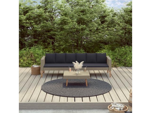 Click here for vidaXL 2 Piece Garden Lounge Set with Cushions Pol... prices