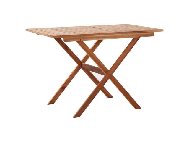 Click here for vidaXL Garden Table 43.3x26.4x29.1 Solid Acacia Wo... prices