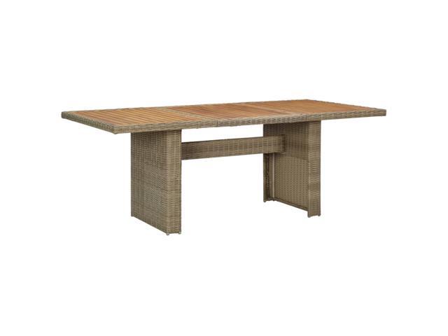 Click here for vidaXL Garden Dining Table Brown 78.7x39.4x29.1 Po... prices