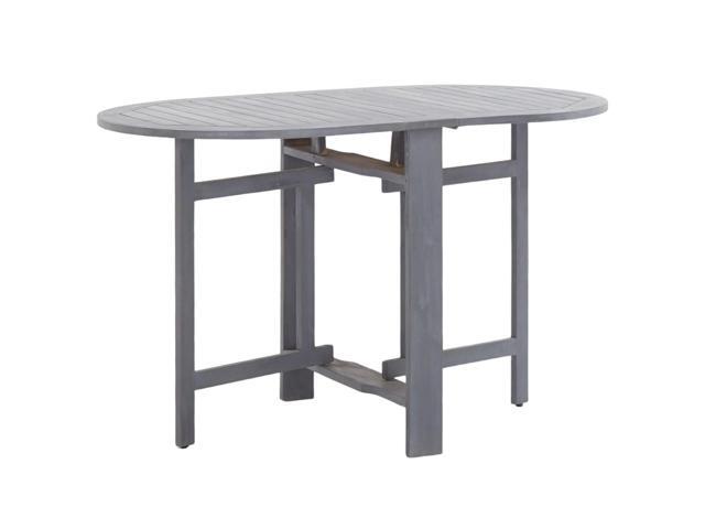 Click here for vidaXL Garden Table Gray 47.2x27.6x29.1 Solid Acac... prices