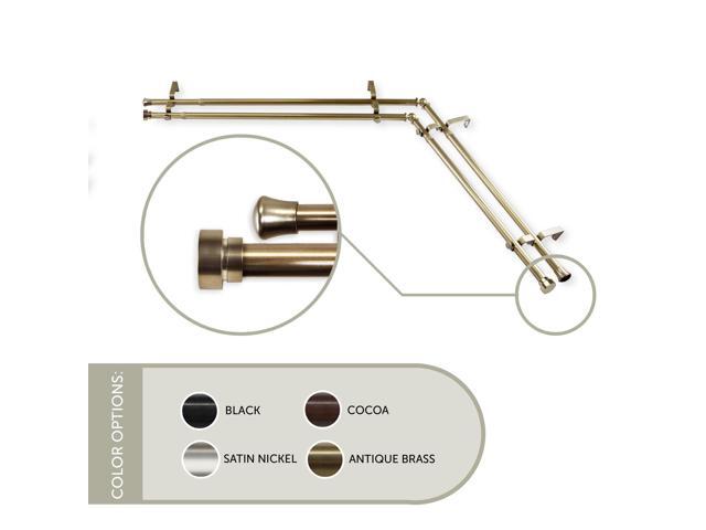 Click here for Thornhill Double Corner Window Curtain Rod 13/16 i... prices