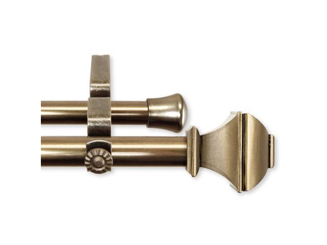 Click here for Maryland Double Curtain Rod 13/16 inch 28-48 - Ant... prices