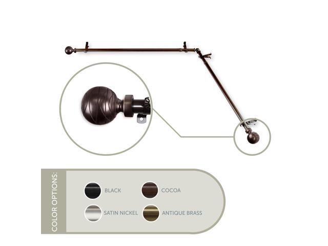 Click here for Lynn Corner Window Curtain Rod 13/16 inch 28-48 -... prices