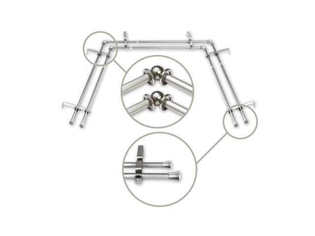 Click here for Basic 5/8 inch Double Bay Curtain Rod 20-36  38-72... prices