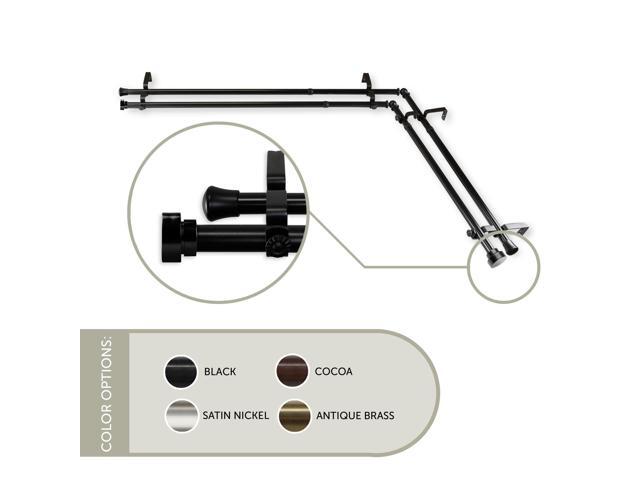 Click here for Thornhill Double Corner Window Curtain Rod 13/16 i... prices