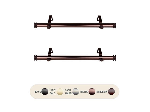 Click here for 1 inch Knop Side Curtain Rod 12-20 (Set of 2) - Br... prices