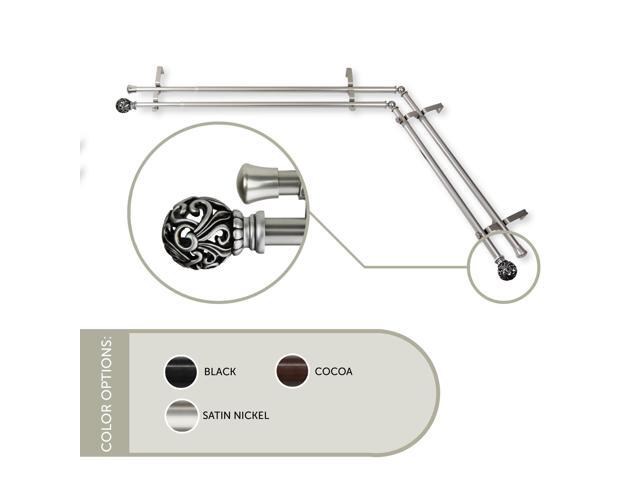 Click here for Cilla Double Corner WIndow Curtain Rod 13/16 inch... prices