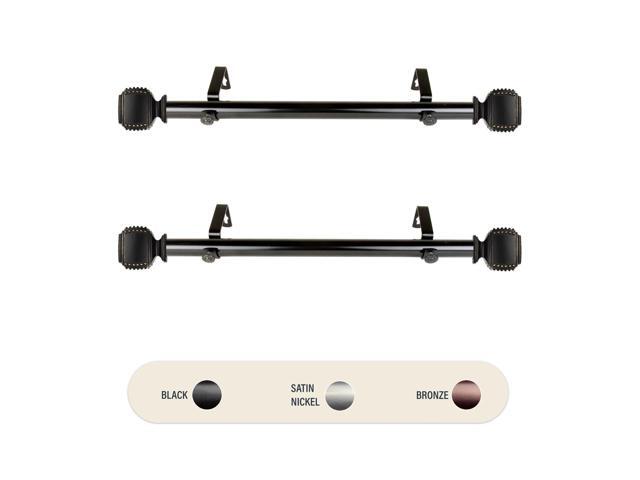 Click here for 1 inch Odin Side Curtain Rod 12-20 (Set of 2) - Bl... prices