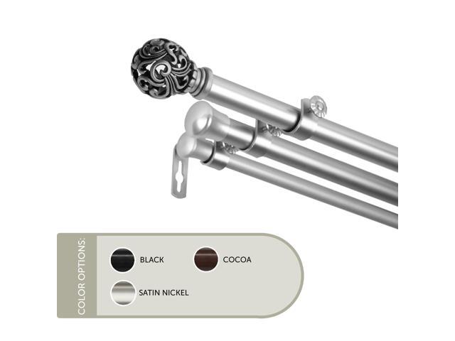 Click here for 13/16 inch Cilla Triple Curtain Rod 28-48 - Satin... prices