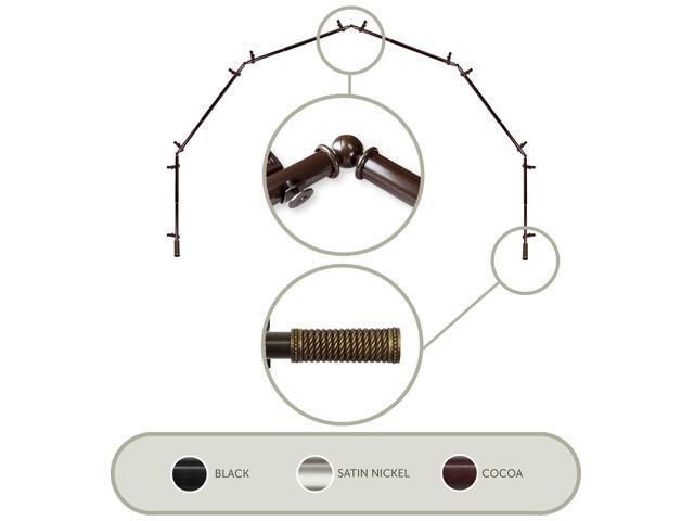 Click here for Weaver 13/16 inch 6-Sided Bay Window Curtain Rod 2... prices