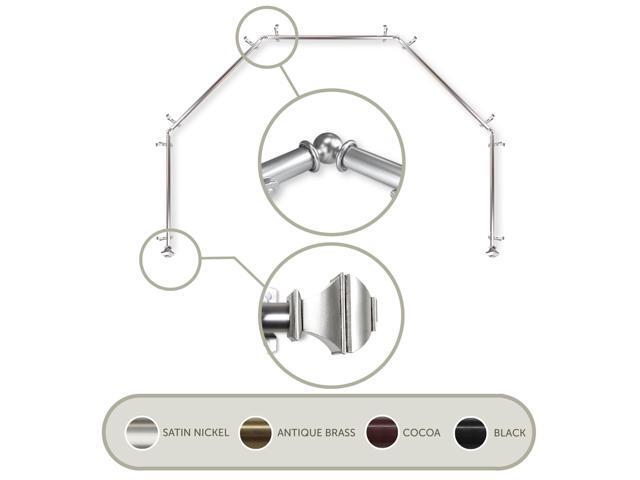 Click here for Maryland 13/16 inch 5-Sided Bay Window Curtain Rod... prices