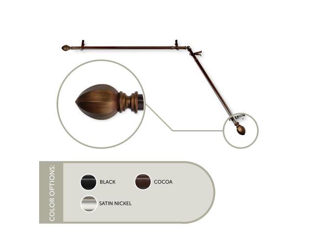 Click here for 13/16 inch Baronet Corner Window Curtain Rod 48-84... prices