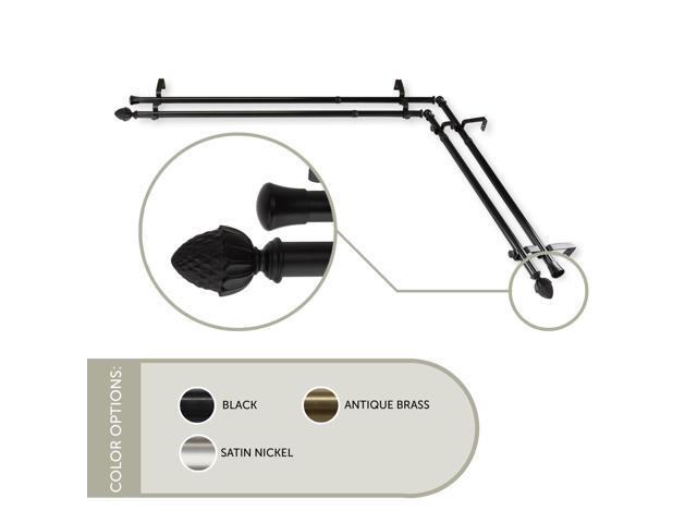 Click here for 13/16 inch Cupule Corner Window Double Curtain Rod... prices