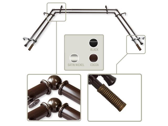 Click here for Weaver 13/16 inch Bay Window Double Curtain Rod 20... prices