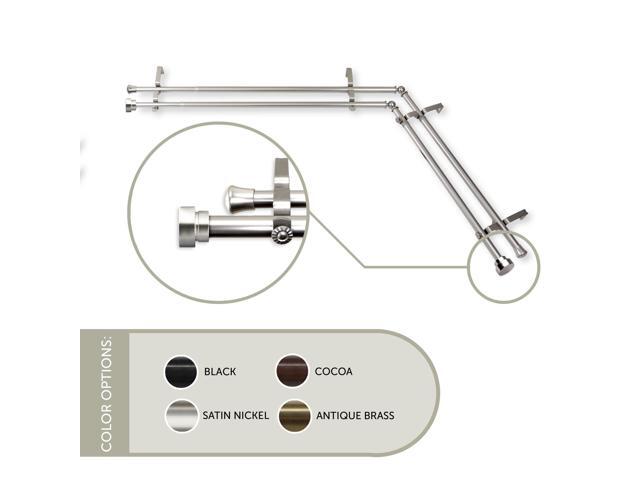 Click here for Thornhill Double Corner Window Curtain Rod 13/16 i... prices