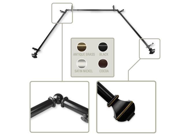 Click here for Maryland 13/16 inch Bay Window Curtain Rod 20-36... prices