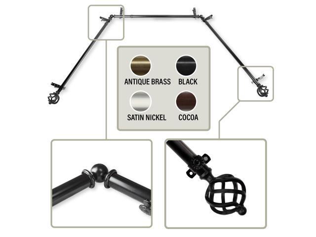 Click here for Roman 13/16 inch Bay Window Curtain Rod 20-36  38-... prices