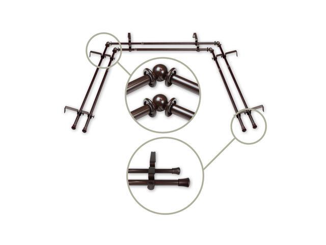 Click here for Basic 5/8 inch Double Bay Curtain Rod 20-36  38-72... prices