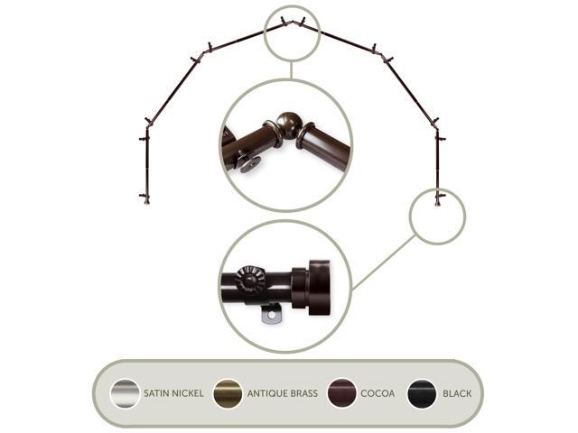 Click here for Thornhill 13/16 inch 6-Sided Bay Window Curtain Ro... prices