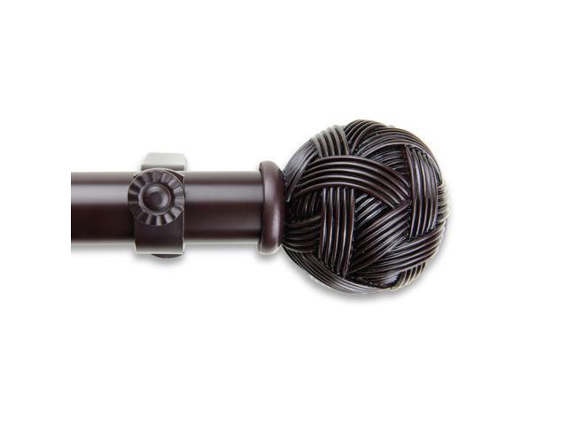 Click here for Zitta Curtain Rod 1 inch 48-84 inch - Mahogany prices