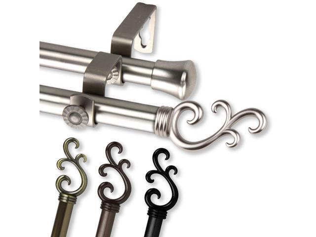 Click here for 13/16 inch Mosey Double Curtain Rod 28-48 - Antiqu... prices