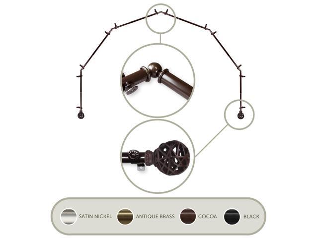 Click here for Ruston 13/16 inch 6-Sided Bay Window Curtain Rod 2... prices