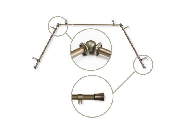 Click here for Basic 5/8 inch Bay Curtain Rod 20-36  38-72 - Anti... prices