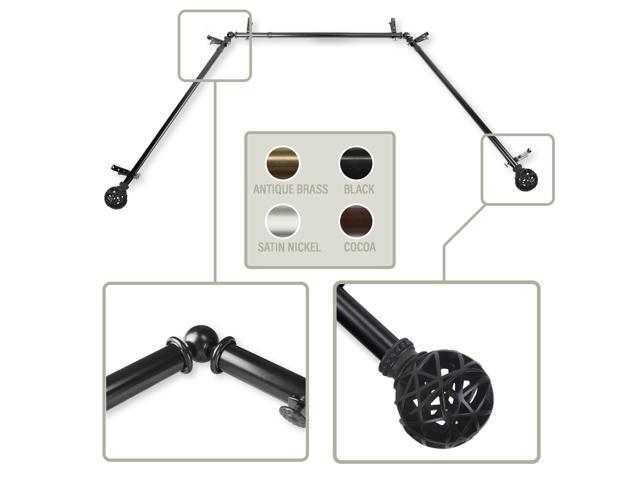 Click here for Ruston 13/16 inch Bay Window Curtain Rod 20-36  38... prices