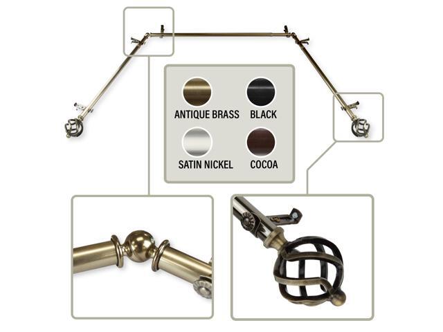 Click here for Roman 13/16 inch Bay Window Curtain Rod 20-36  38-... prices