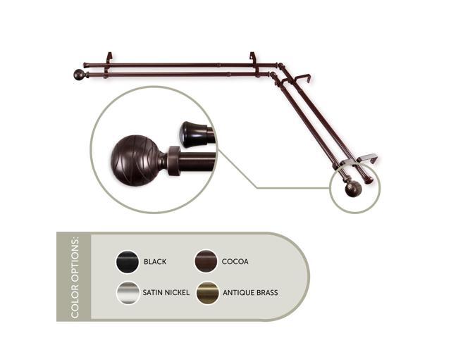 Click here for Lynn Double Corner Window Curtain Rod 13/16 inch 4... prices
