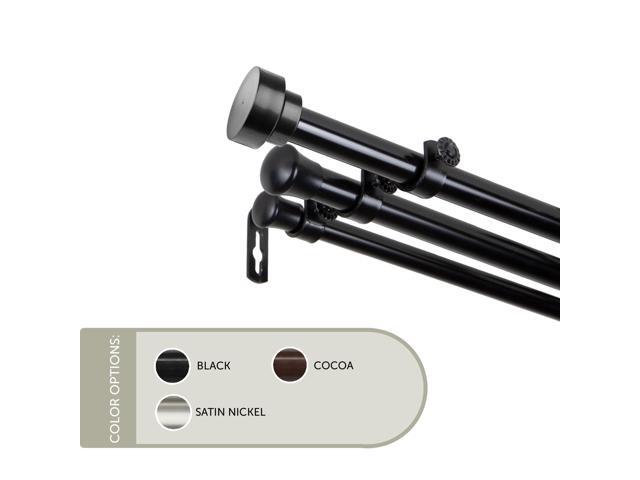 Click here for 13/16 inch Thornhill Triple Curtain Rod 66-120 - B... prices