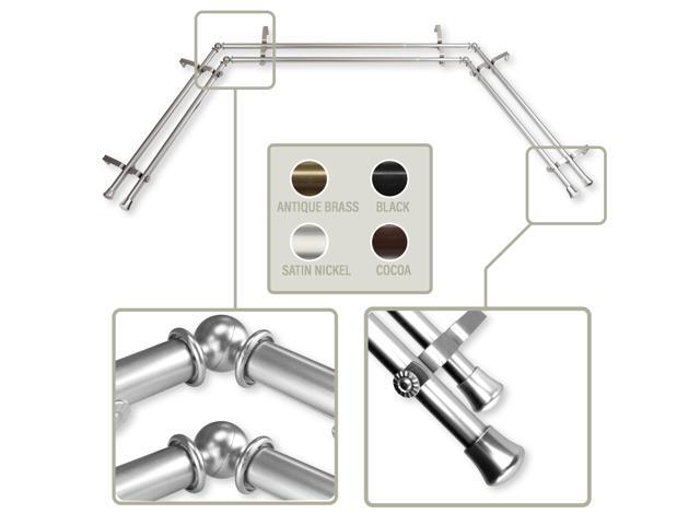 Click here for Basic 13/16 inch Double Bay Curtain Rod 20-36  38-... prices