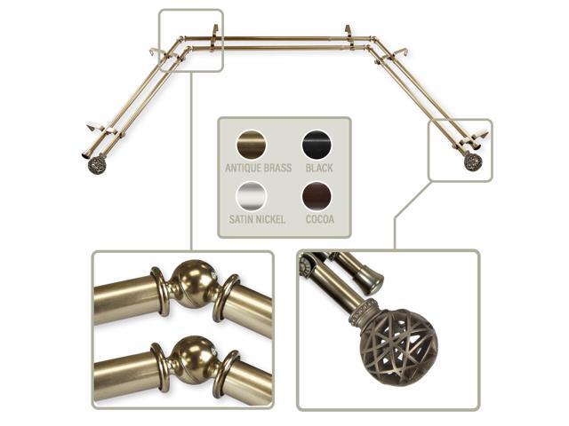 Click here for Ruston 13/16 inch Bay Window Double Curtain Rod 20... prices