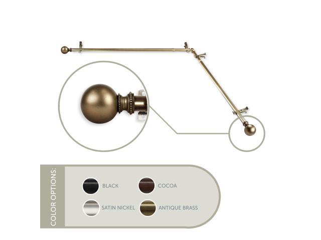 Click here for Lex Corner Window Curtain Rod 13/16 inch 48-84 - A... prices