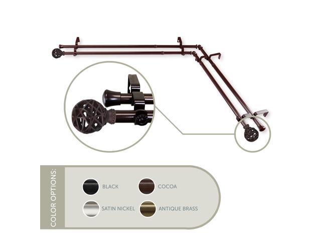 Click here for 13/16 inch Ruston Corner Window Double Curtain Rod... prices