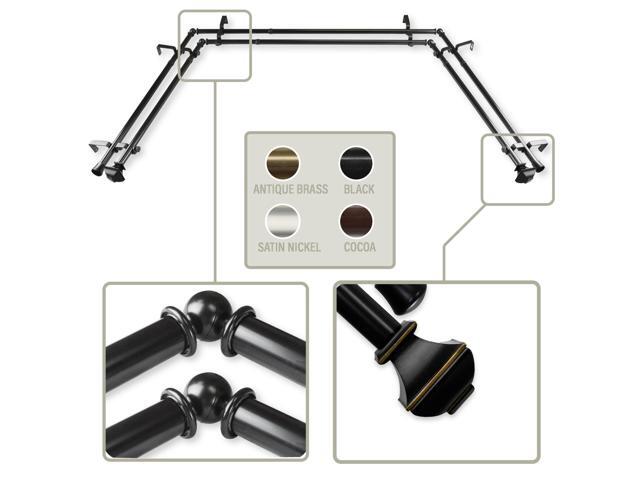 Click here for Maryland 13/16 inch Bay Window Double Curtain Rod... prices