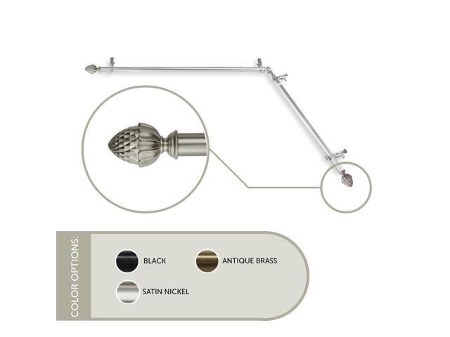 Click here for 13/16 inch Cupule Corner Window Curtain Rod 66-120... prices