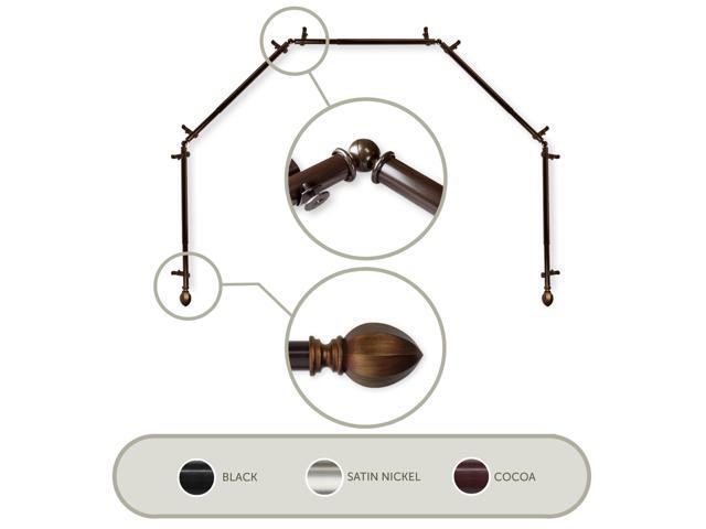 Click here for Baronet 13/16 inch 5-Sided Bay Window Curtain Rod... prices