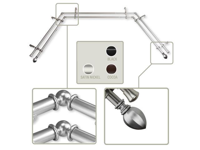 Click here for Baronet 13/16 inch Bay Window Double Curtain Rod 2... prices