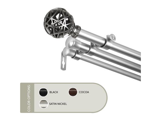 Click here for 13/16 inch Ruston Triple Curtain Rod 48-84 - Satin... prices