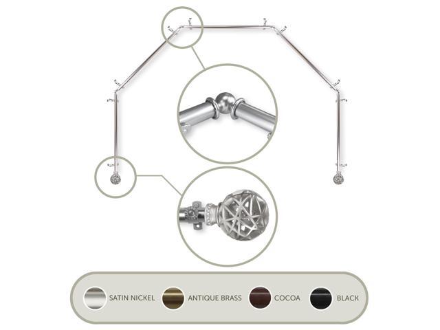 Click here for Ruston 13/16 inch 5-Sided Bay Window Curtain Rod 2... prices