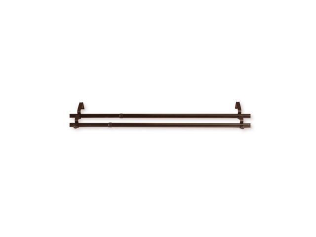 Click here for 13/16 inch Double Curtain Rod 28-48 - Cocoa prices