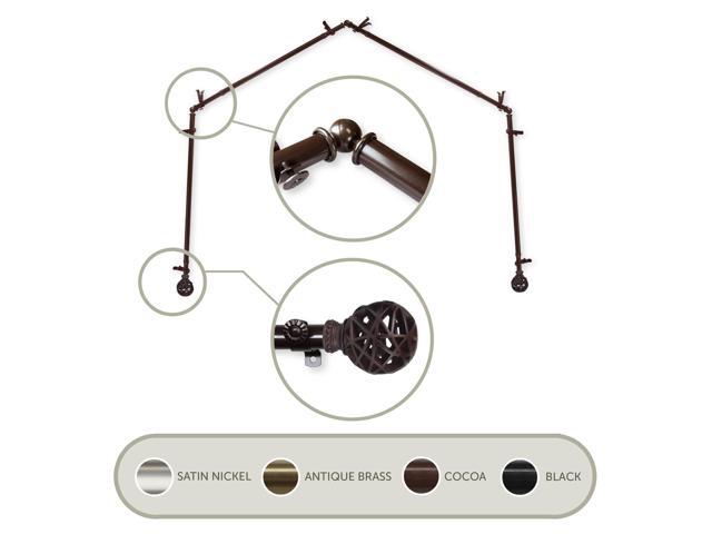 Click here for Ruston 13/16 inch 4-Sided Bay Window Curtain Rod 2... prices