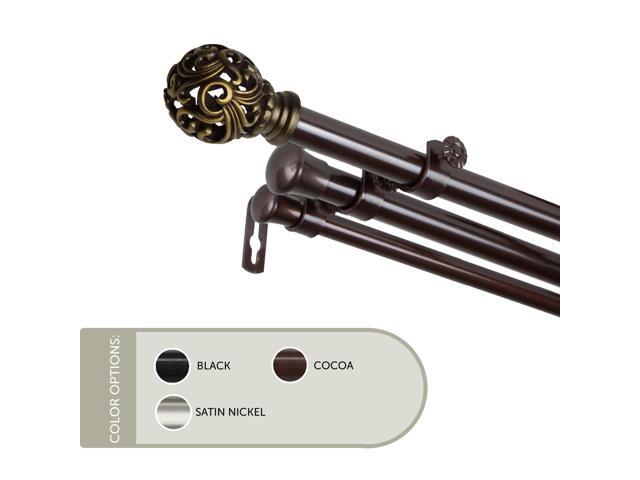 Click here for 13/16 inch Cilla Triple Curtain Rod 28-48 - Cocoa prices
