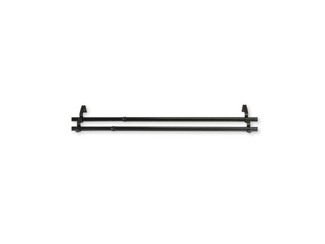 Click here for 13/16 inch Double Curtain Rod 28-48 - Black prices