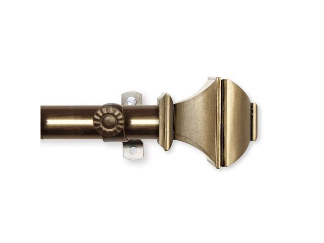Click here for Maryland Curtain Rod 13/16 inch 48-84 - Antique Br... prices